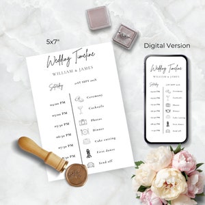 Wedding Program Infographic, Wedding Ceremony Order of Events, Timeline ...