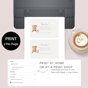 Editable Thank You Card Template, Baby Clothes Acknowledgement Note ...