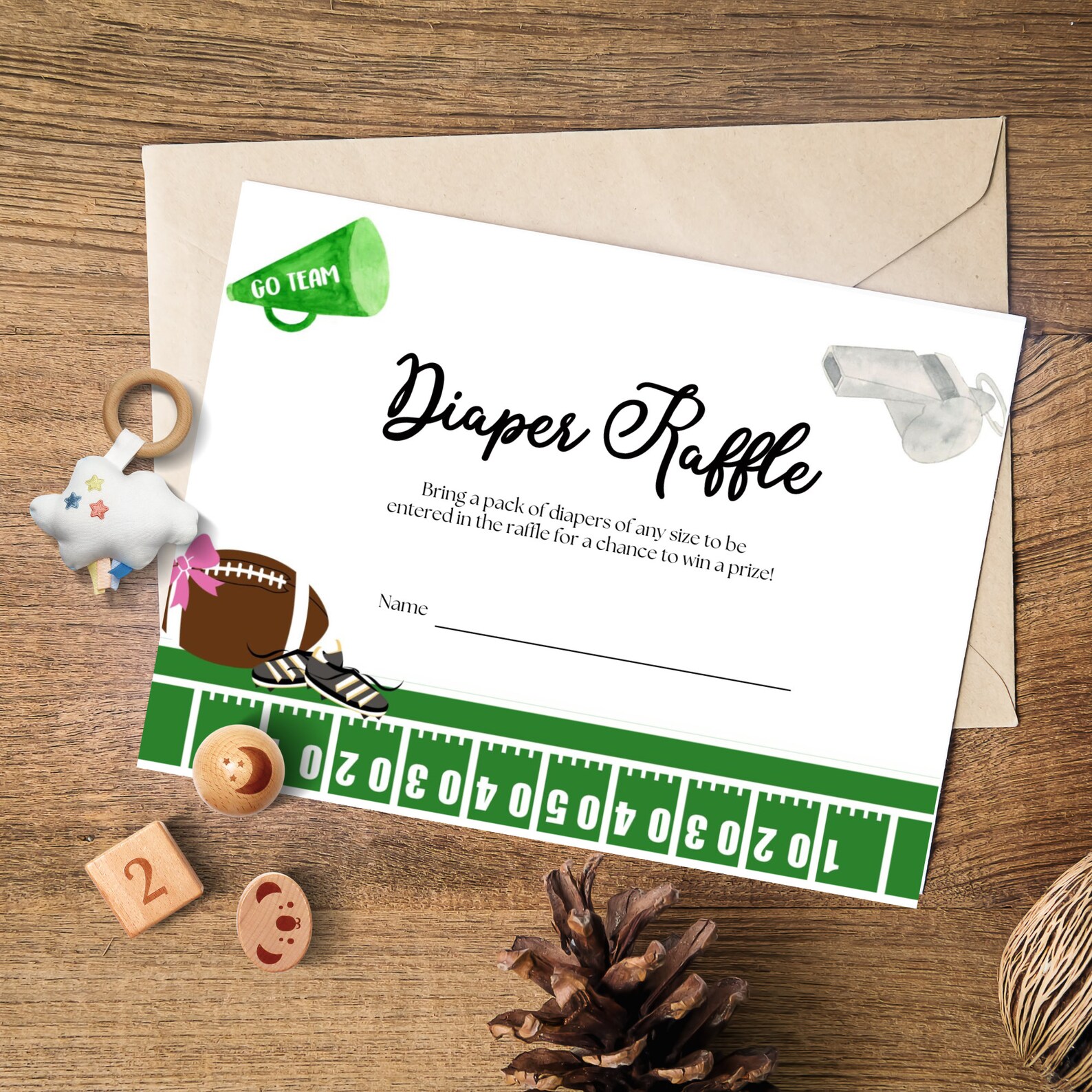 Diaper Raffle Invitation, Diaper Request Baby Shower, Pampers Insert ...