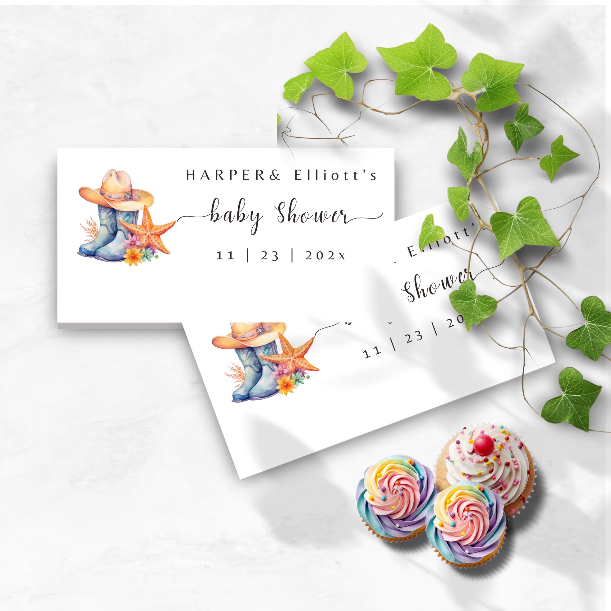 Printable Cowgirl Baby Shower Favor, Hershey Bar Wrapper, Cowgirl Theme ...