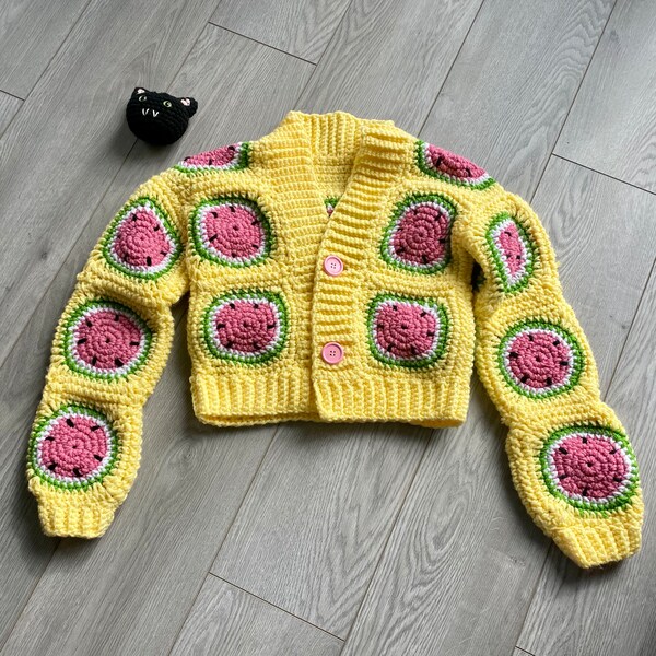 Watermelon Cardigan - Etsy
