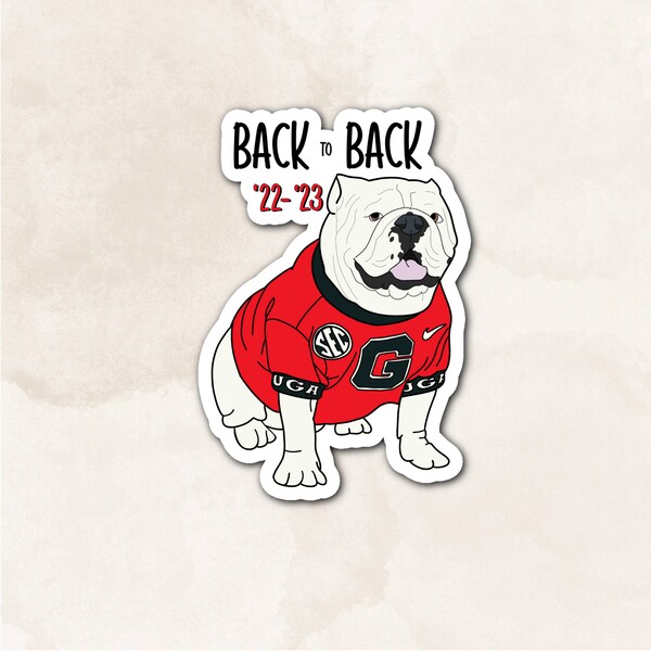 Georgia Bulldogs Stickers - Etsy