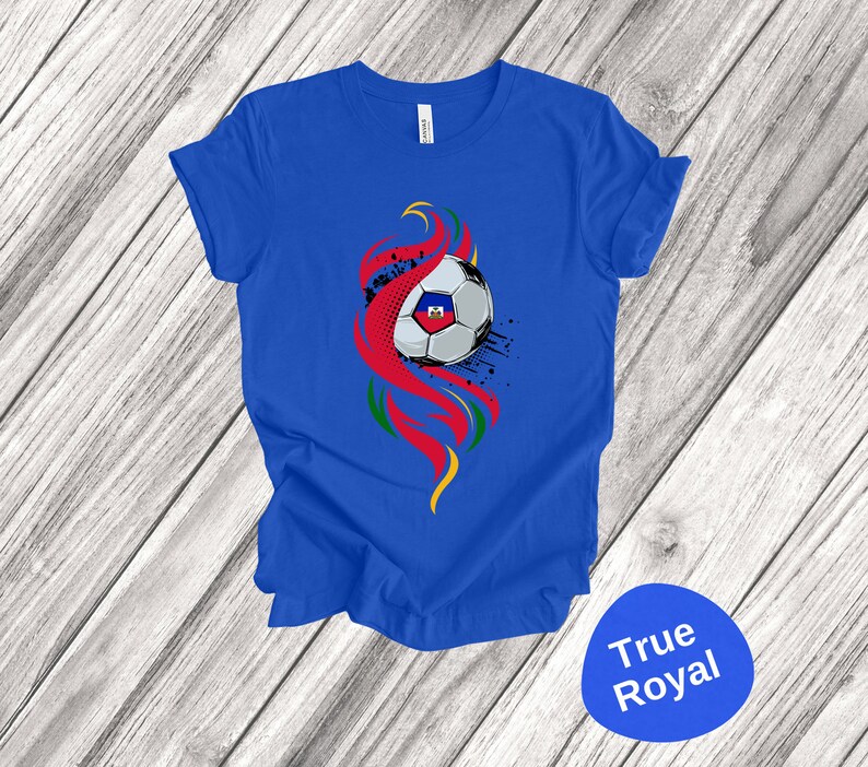 Haiti National Colors Soccer Shirt, Gift for Haitian Soccer Fan, Haiti ...