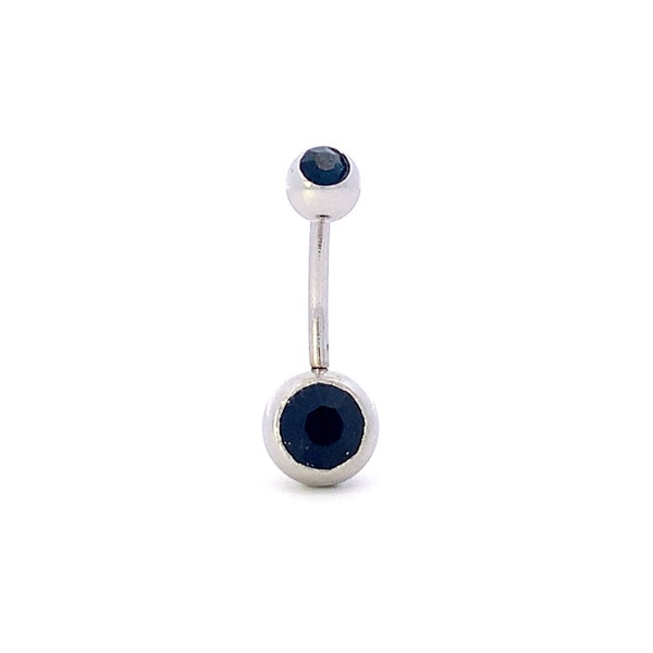 Sapphire Belly Ring - Etsy