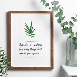 Maturity - Inspirational Wall Art Poster for Managers, Startups, Office ...
