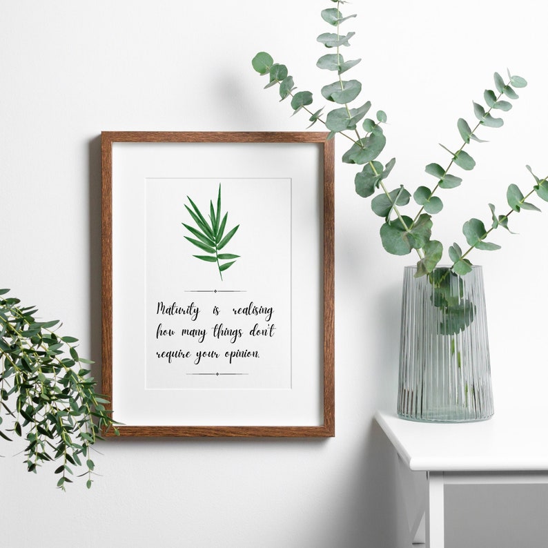Maturity - Inspirational Wall Art Poster for Managers, Startups, Office ...