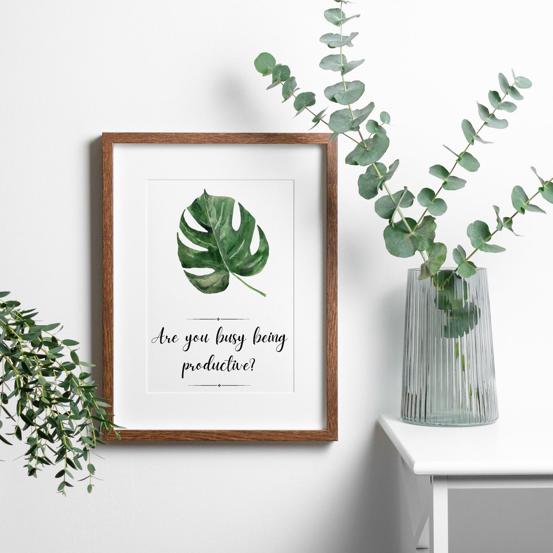 Productivity - Inspirational Wall Art Poster for Managers, Startups ...