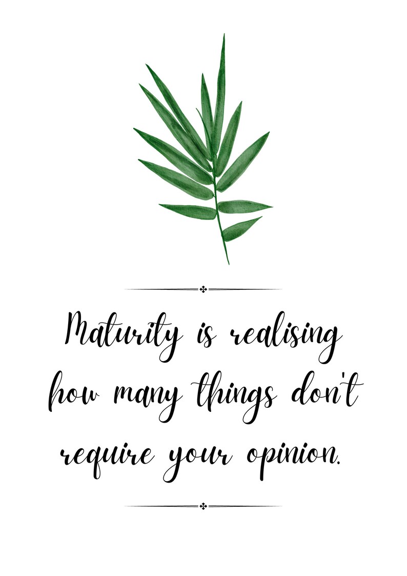 Maturity - Inspirational Wall Art Poster for Managers, Startups, Office ...