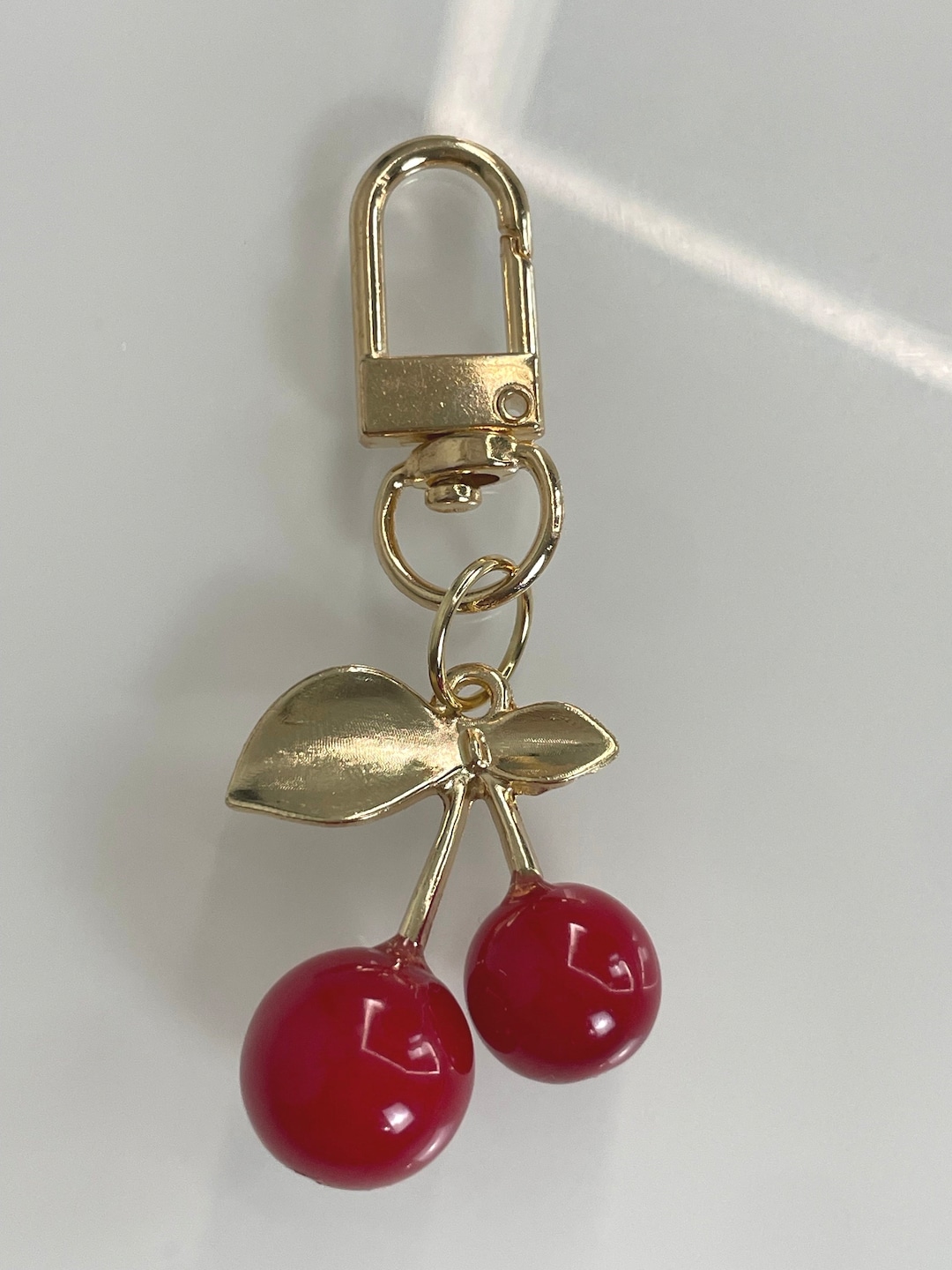 Cute Cherry Keychain, Cherry Airpod, Phone Charm, Kawaii Keychain ...