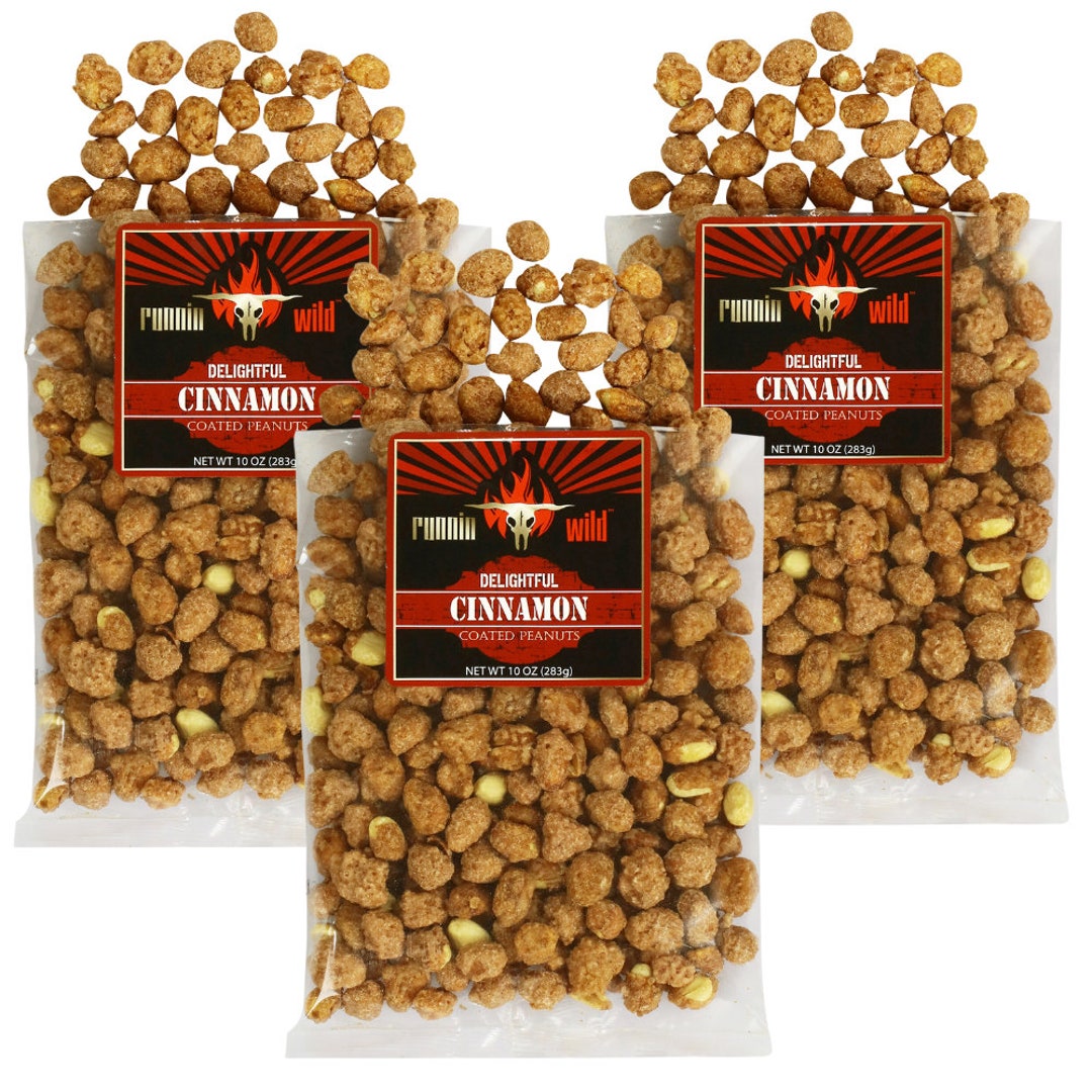 Cinnamon Coated Peanuts - Candy Peanuts - 1.8 POUNDS Total | Set of 3 ...