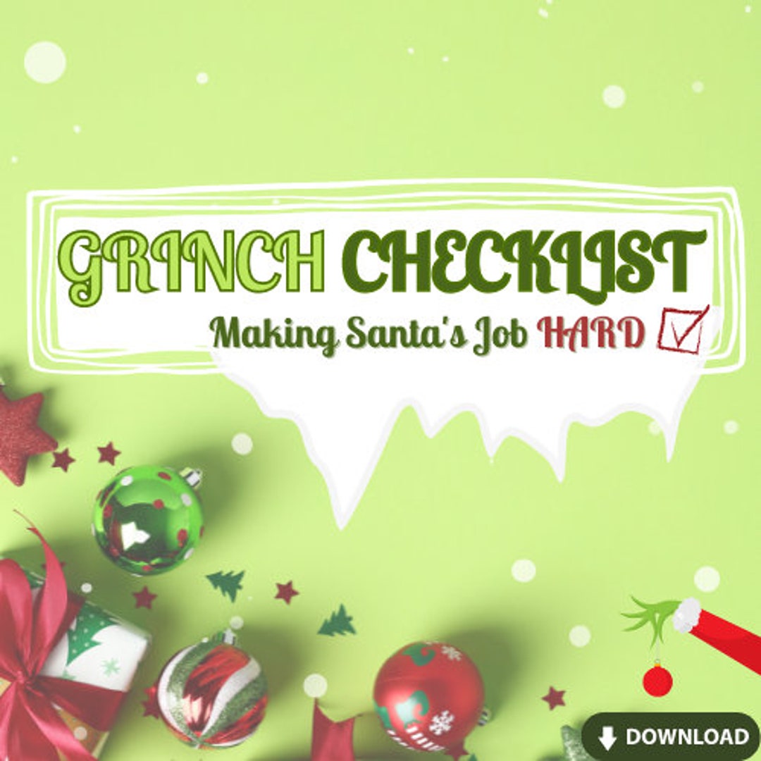 Grinch-approved Bucket List to Survive Christmas Madness the Perfect ...