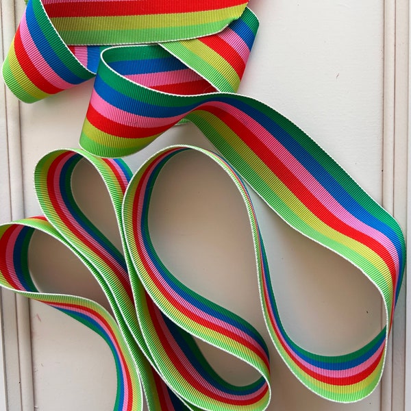 Striped Grosgrain Ribbon by the Yard - Etsy