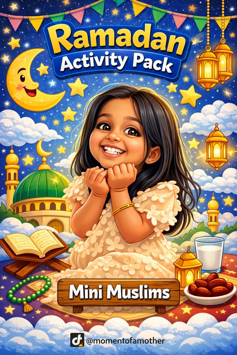 Ramadan Activity Pack for Kids | Islamic Learning (printable Worksheets ...