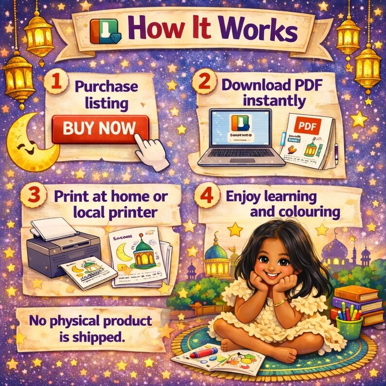 Ramadan Activity Pack for Kids | Islamic Learning (printable Worksheets ...