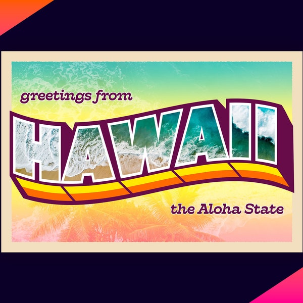 Hawaii Postcard - Etsy
