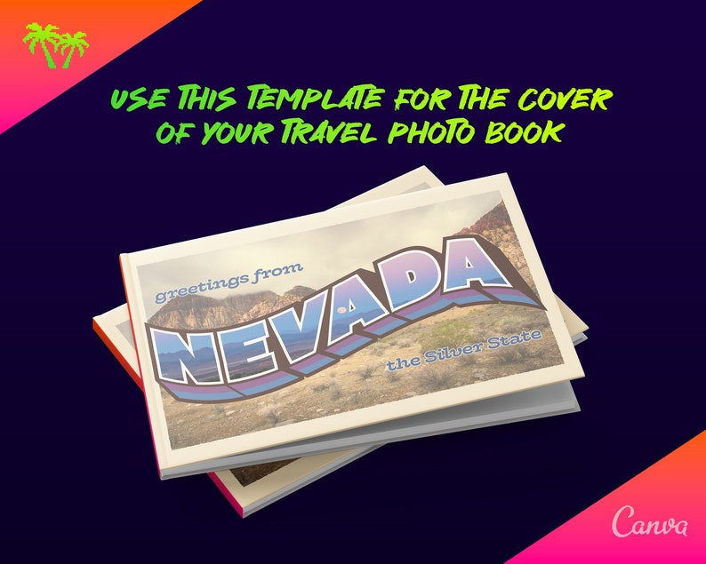Nevada Postcard Canva Template Editable Photo Collage - Etsy
