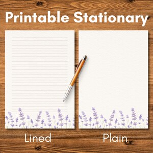 Printable Stationary Spring Flowers Printable Letter Paper Lined Paper ...