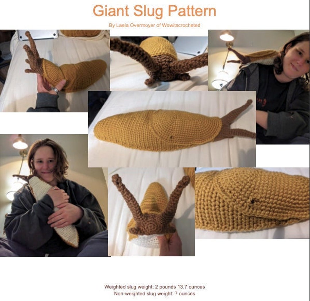 PDF Giant Slug Pattern (+video Guide) - Etsy