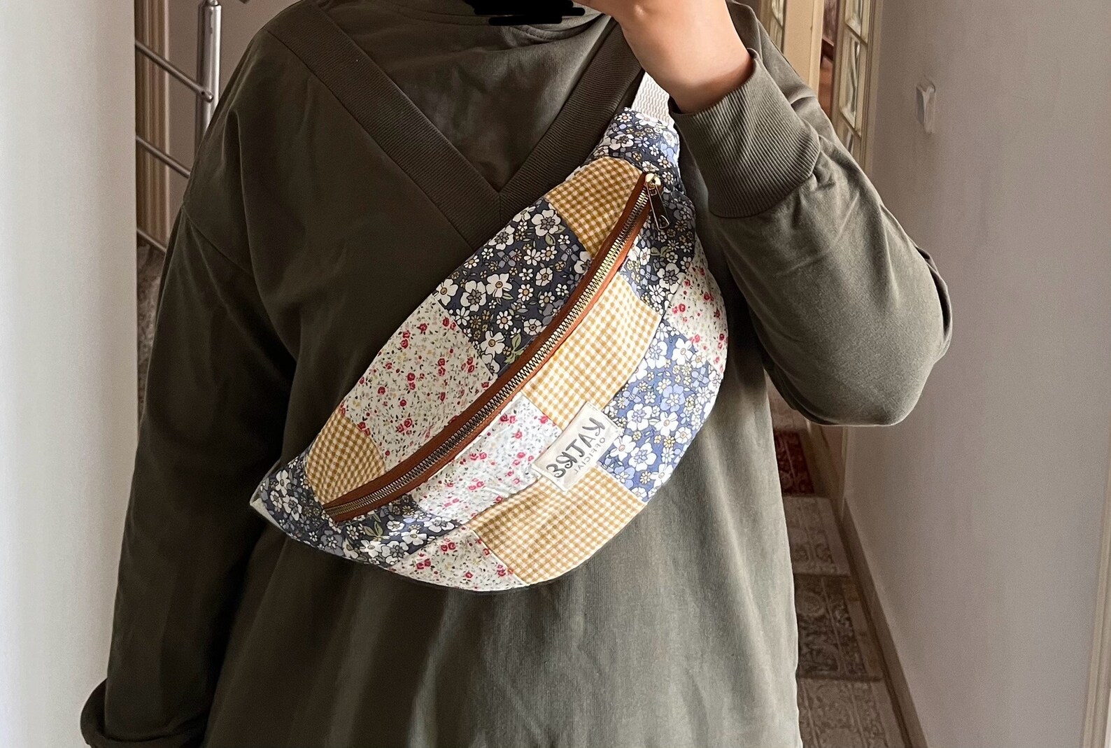 Patchwork Fanny Bag, Quilted Fanny Bag, Belt Bag, Cumstom Bag ...