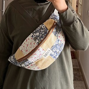 Patchwork Fanny Bag, Quilted Fanny Bag, Belt Bag, Cumstom Bag ...