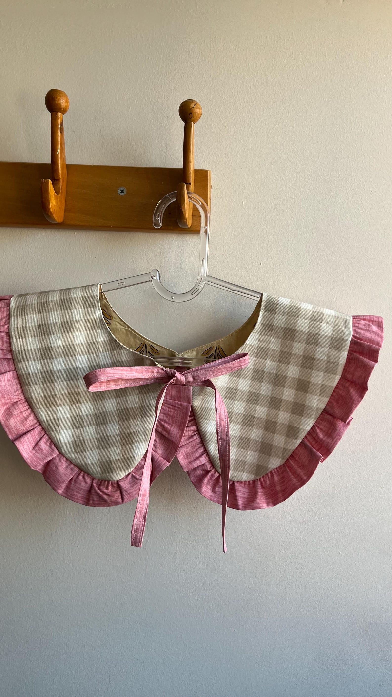 Floral Print Cotton Removable Collar, Frill Collar, Detachable Frill ...