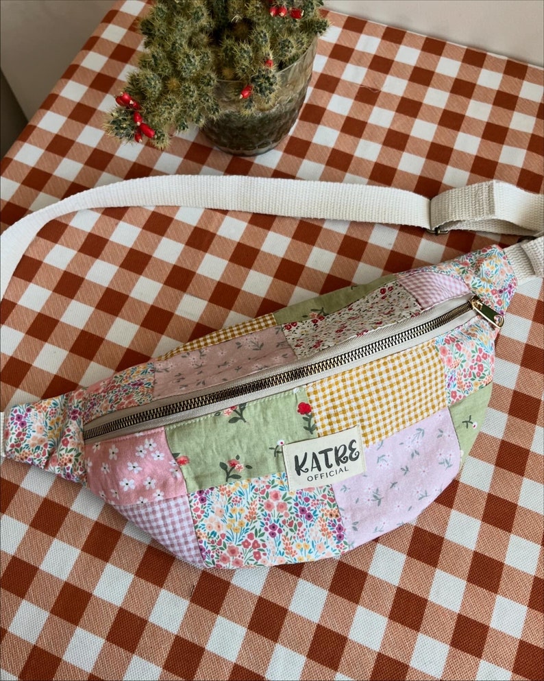 Patchwork Fanny Bag, Quilted Fanny Bag, Belt Bag, Cumstom Bag ...