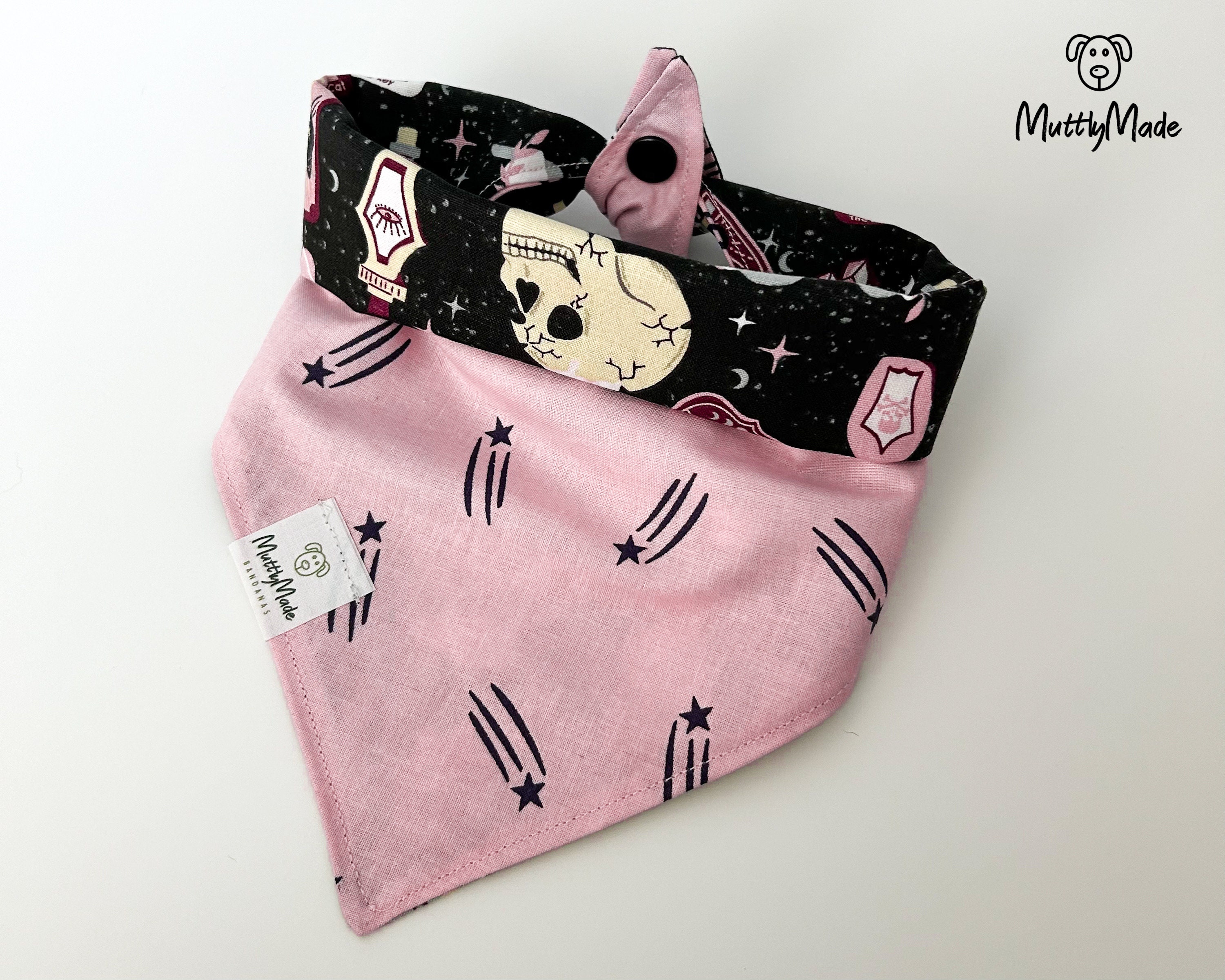 Paws and Potions Bandana - Reversible - Snap Closure - Dog Bandana ...