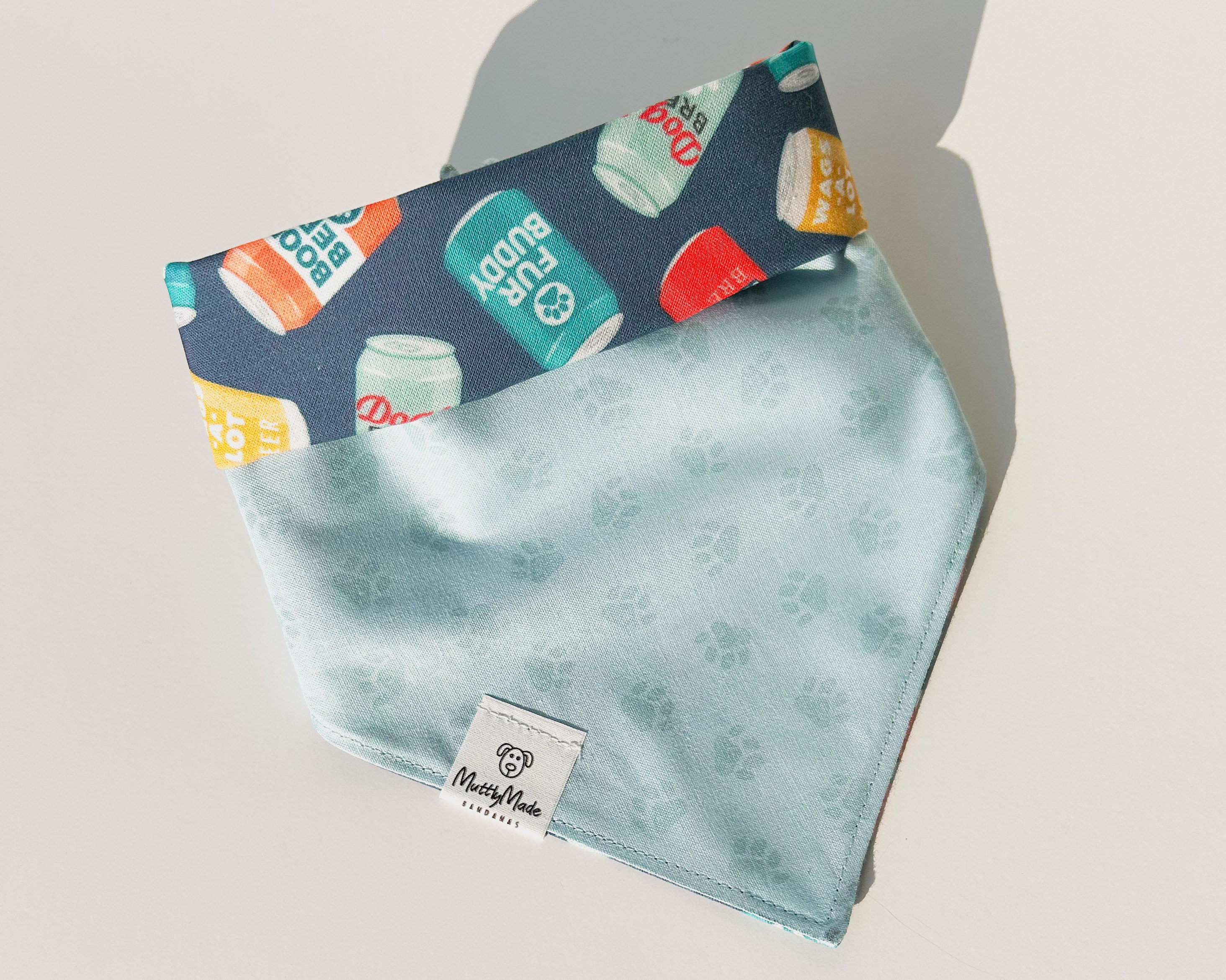 Beers & Barks Bandana Reversible Snap Bandana Aesthetic Bandana Pet Bandana Cute Dog Bandana Dog ...