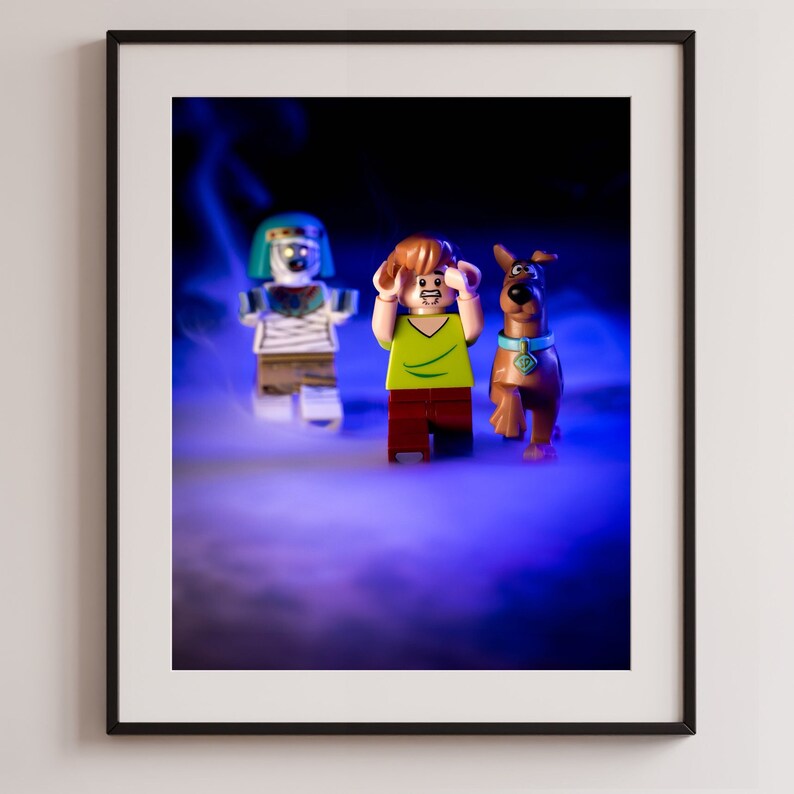 Ruh Roh Lego Scooby and Shaggy Run From Mummy on Blue Exclusive ...