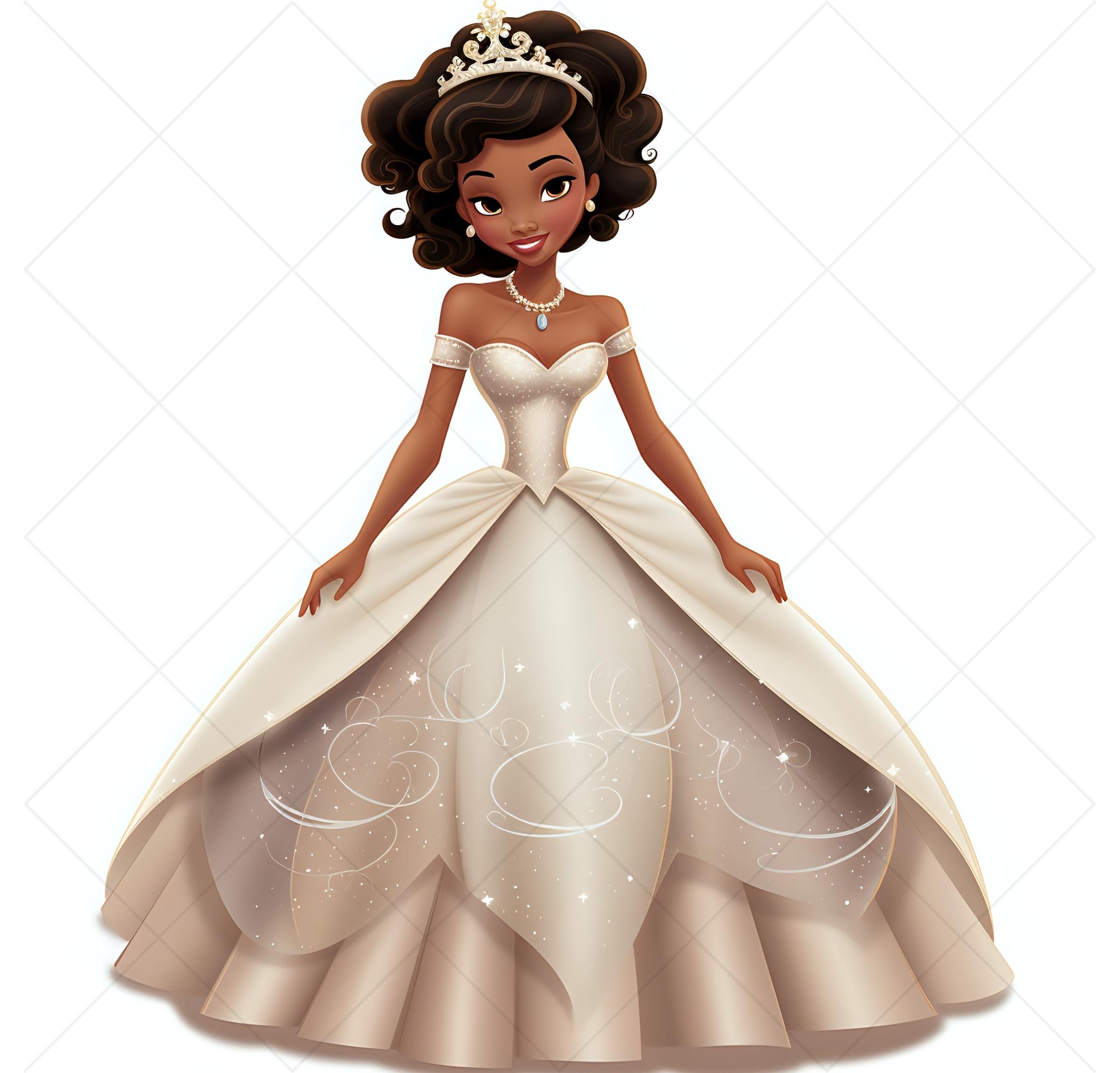 Enchanting Brown Skin Princesses Clipart Bundle 13 Princesses and 3 ...