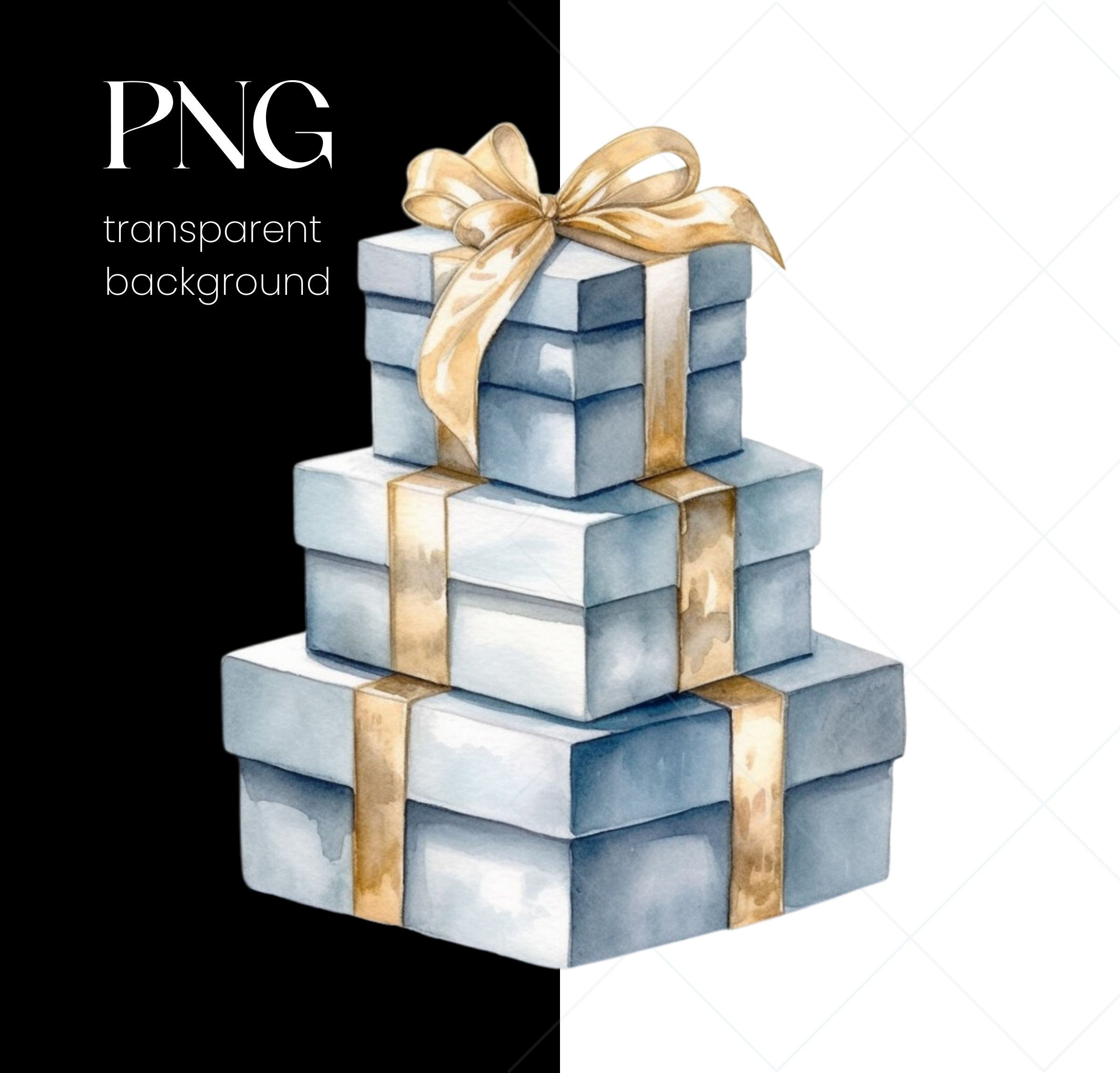 Watercolor Clip Art Bundle, Stunning Pastel Gold Blue Office Clip Art ...