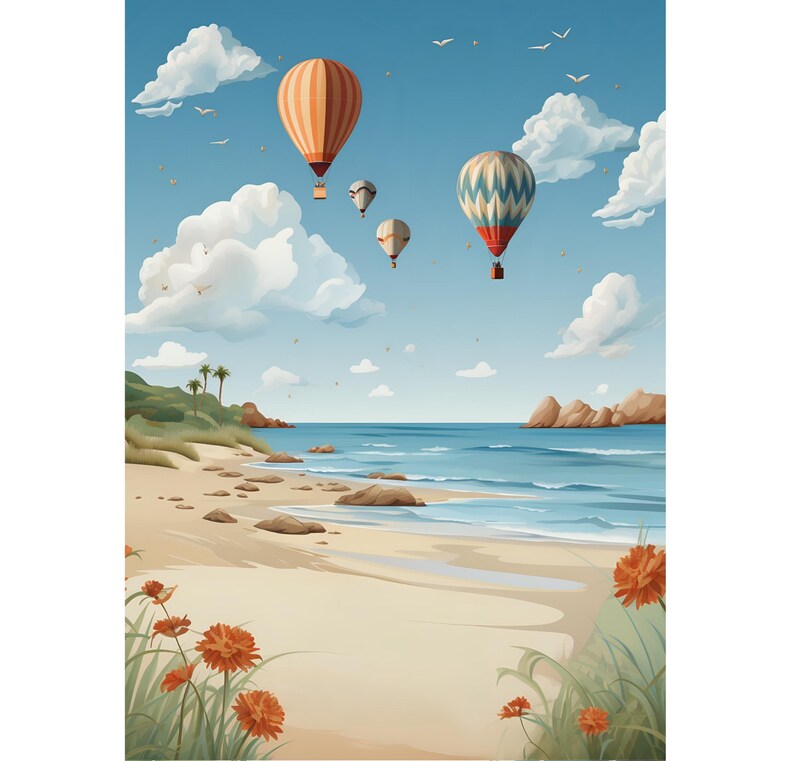 Beach Backgrounds Bundle Watercolor Beach Backdrop 10 Stunning Scenes ...