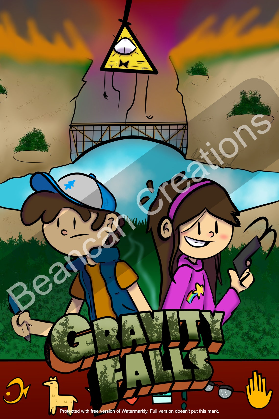 Gravity Falls Poster digital Download - Etsy