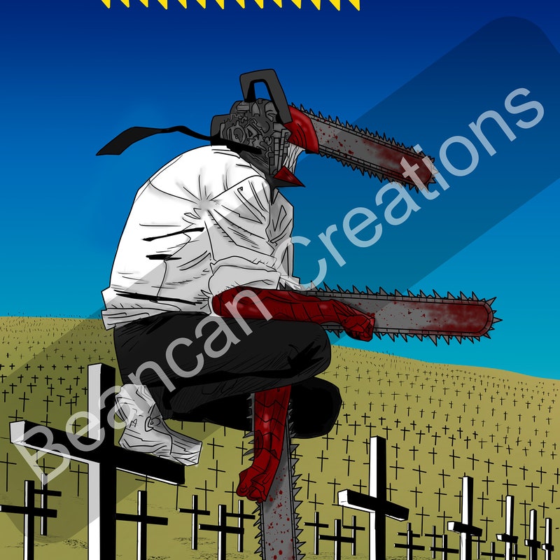Chainsaw Man Manga Panel - Etsy