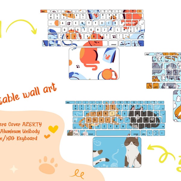 MacBook Pro Cat Stickers - Etsy