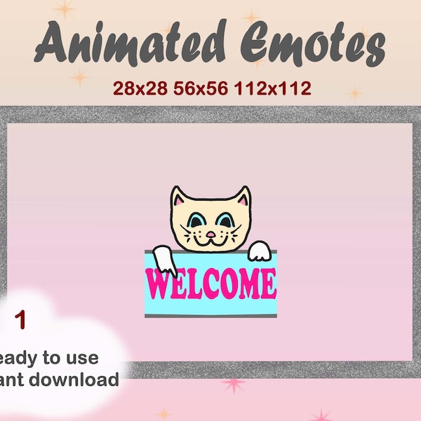 Welcome Emotes - Etsy
