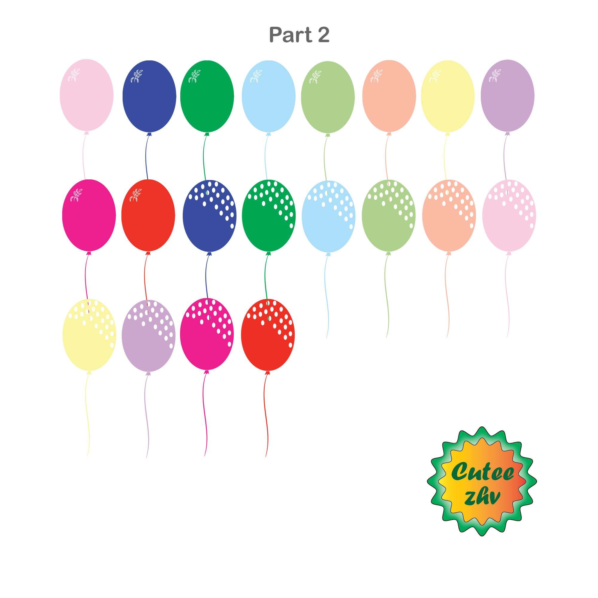 Balloon SVG Balloon SVG Bundle for Cricut Balloons Cut - Etsy