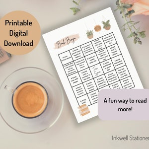 Book Bingo Reading Challenge PRINTABLE, Book Challenge Reading List ...