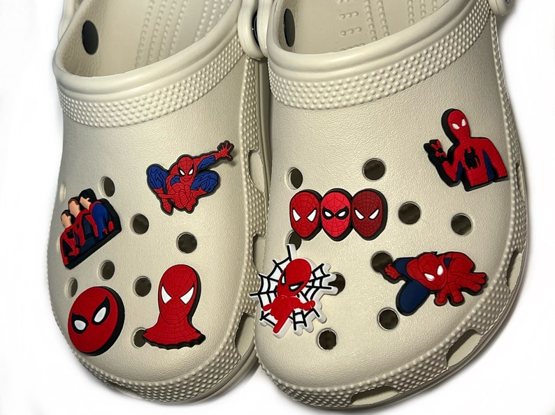 Spider Man Inspired Croc Charms - Etsy UK