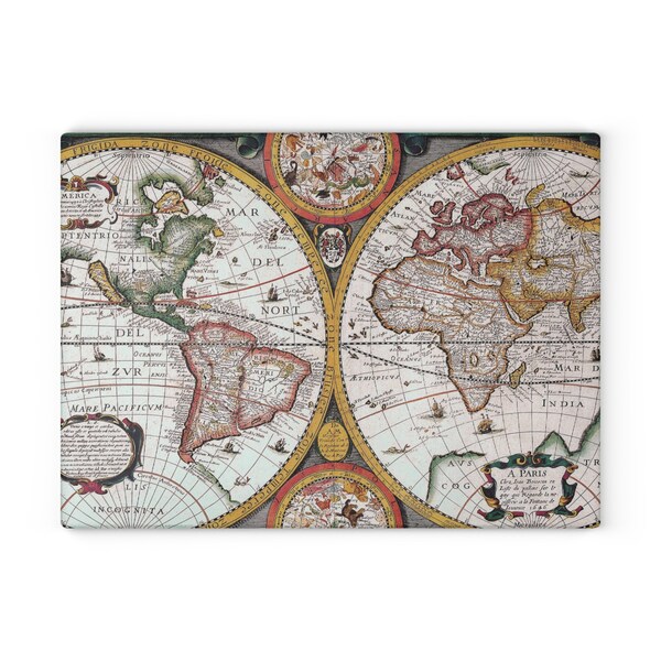 World Map Cutting Board - Etsy