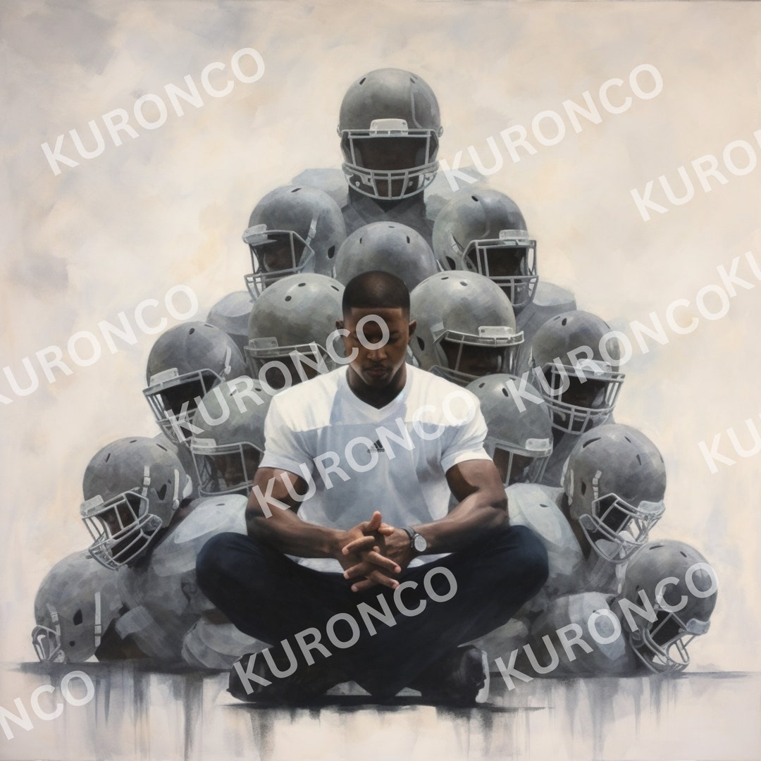Football Player Meditate - Etsy