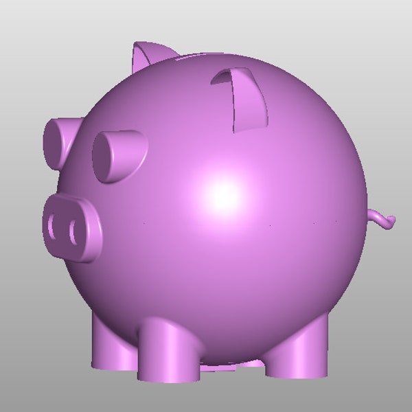 3d Print Files Piggy Bank - Etsy