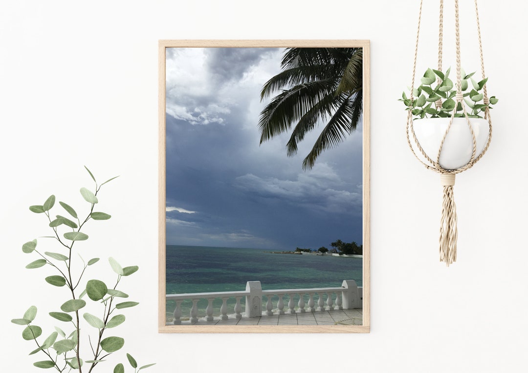 Digital Poster of Hurricane Over Ocean. Set of 6 Instant Download Sizes ...