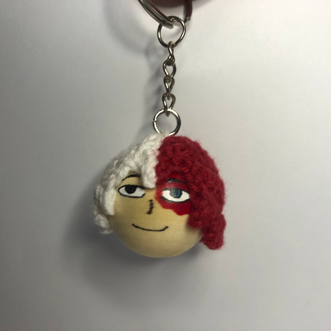 Todoroki Crochet Keychain MHA - Etsy