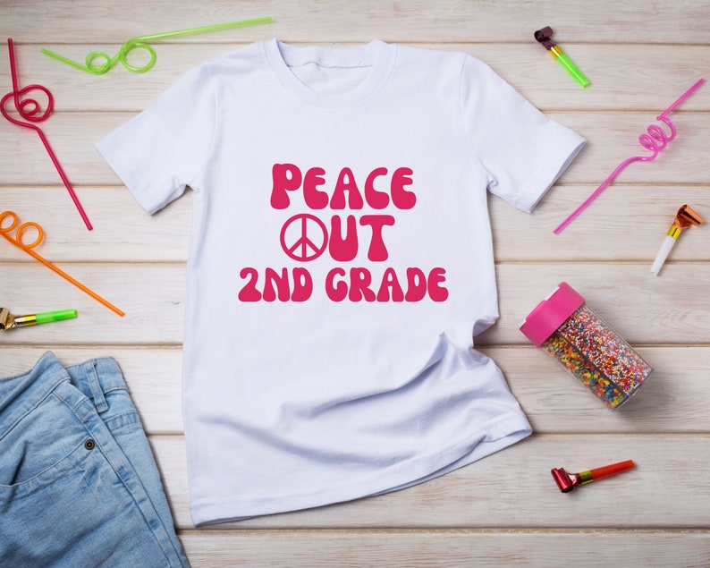 Peace Out Svg Summer Break Svg End of School Year Svg Last Day of ...