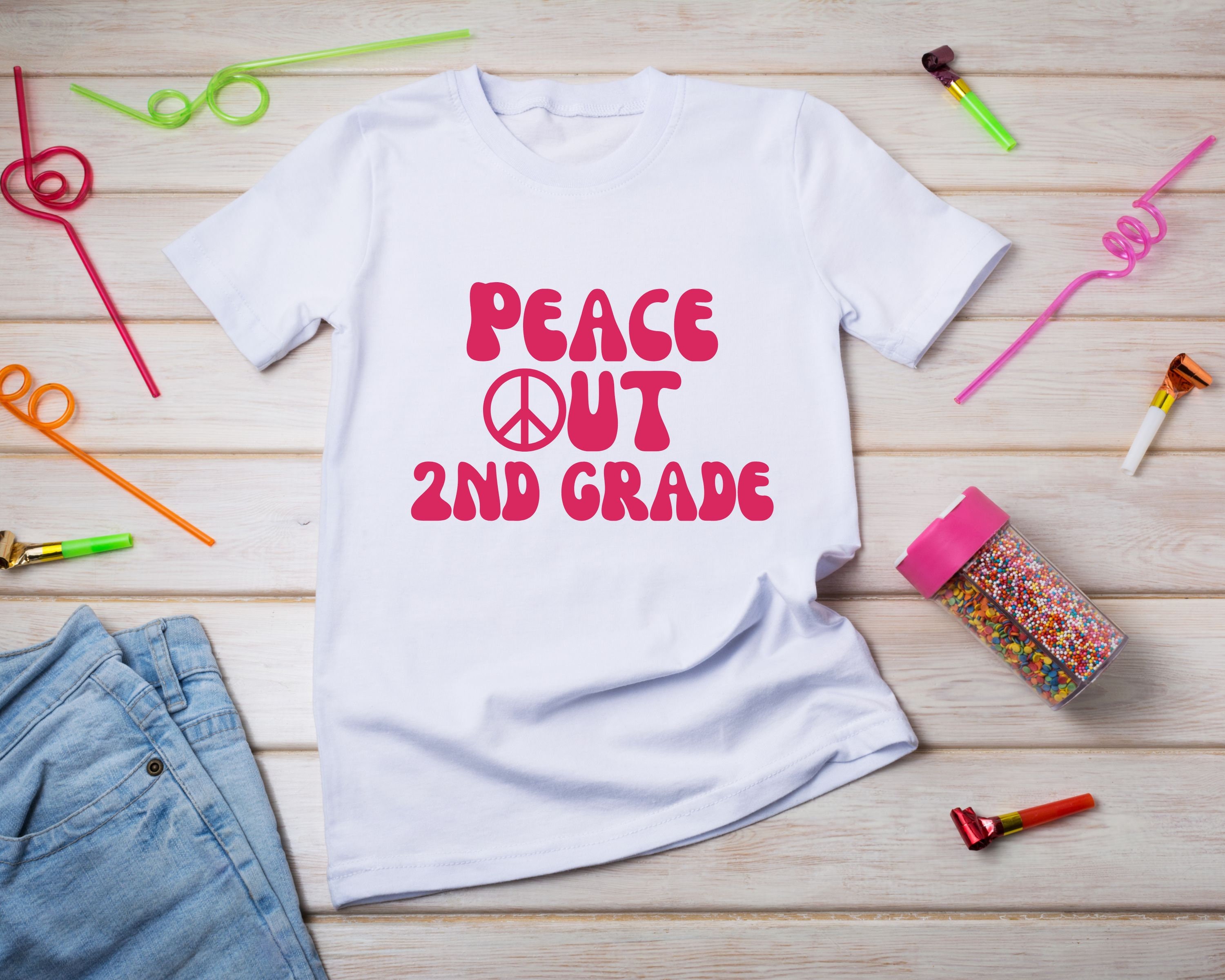 Peace Out Svg Summer Break Svg End of School Year Svg Last Day of ...