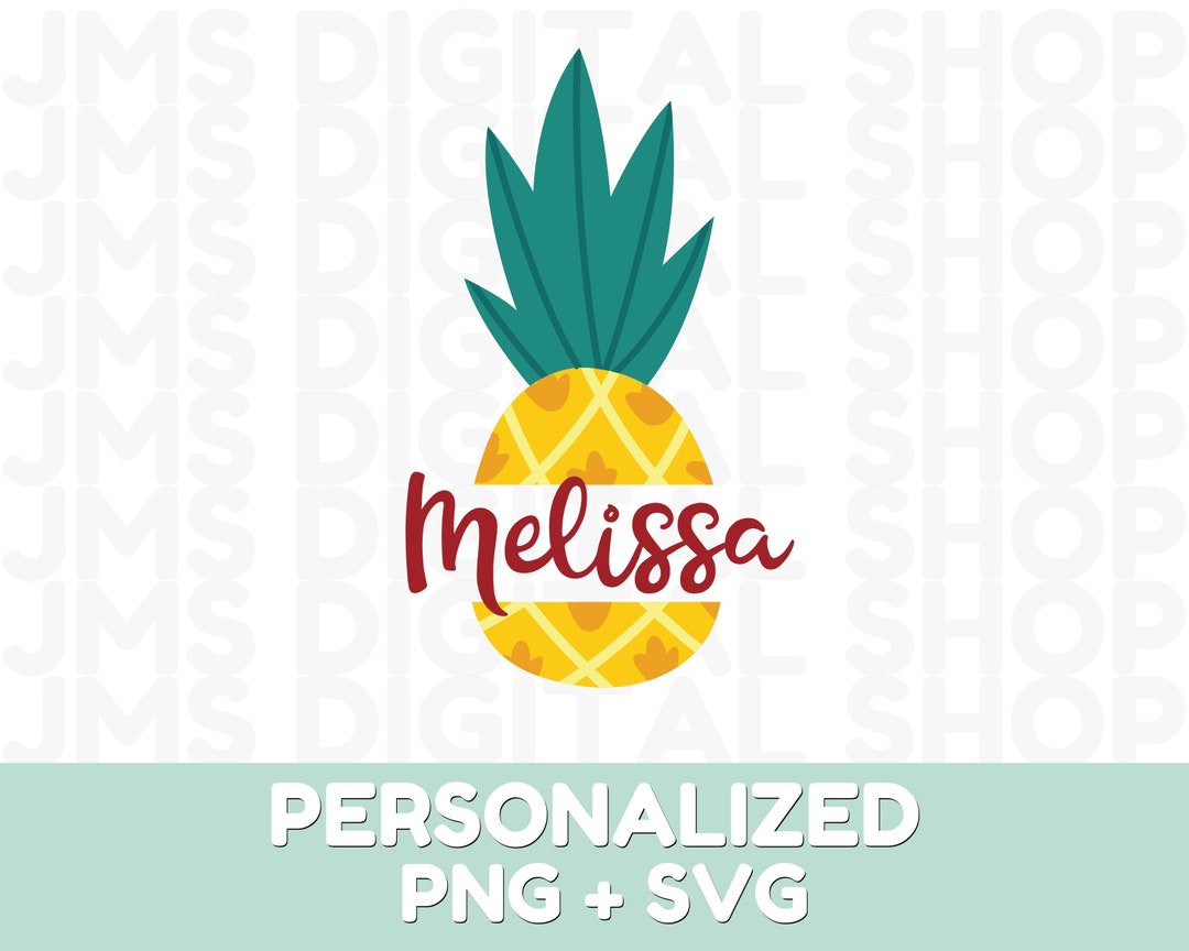 Pineapple Monogram SVG Personalized Pineapple Monogram Png Personalized ...