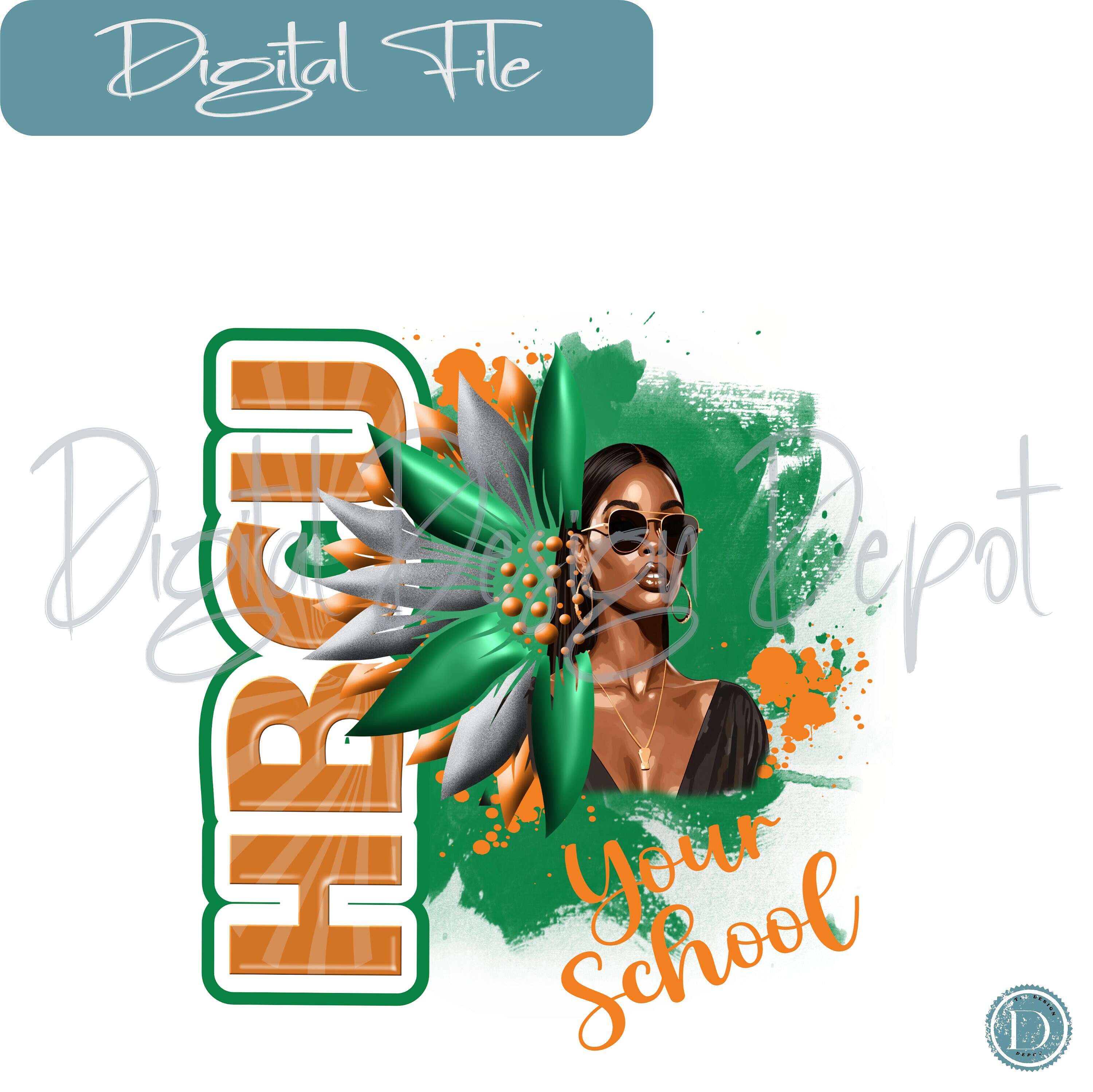 Custom HBCU Swag, Png, Digital File, Sublimation File, DTF - Etsy