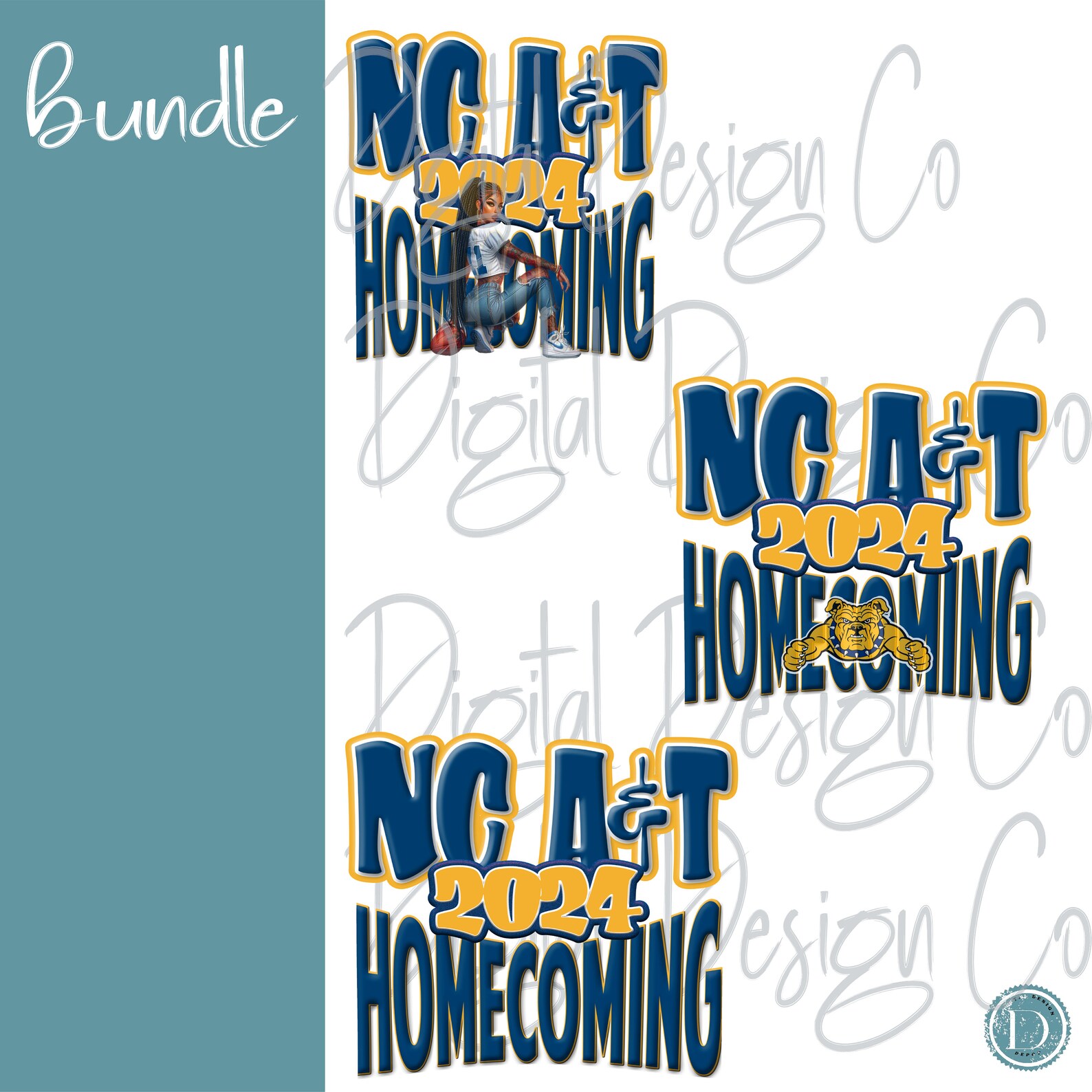 North Carolina A&T HBCU Homecoming Digital Design Aggie Dawg Legacy Png ...
