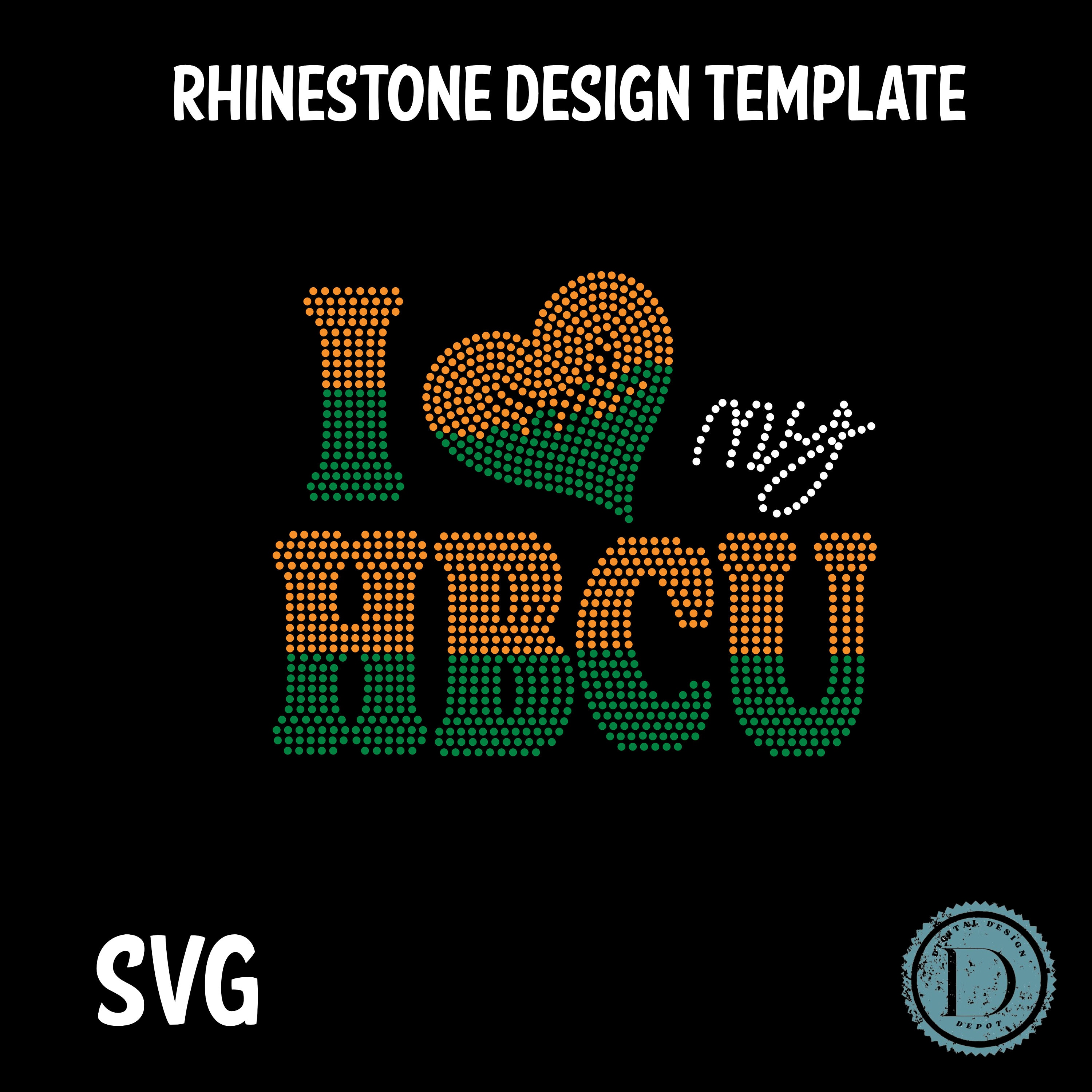 HBCU Rhinestone Template | Digital Download Svg | DIY Crafting File ...